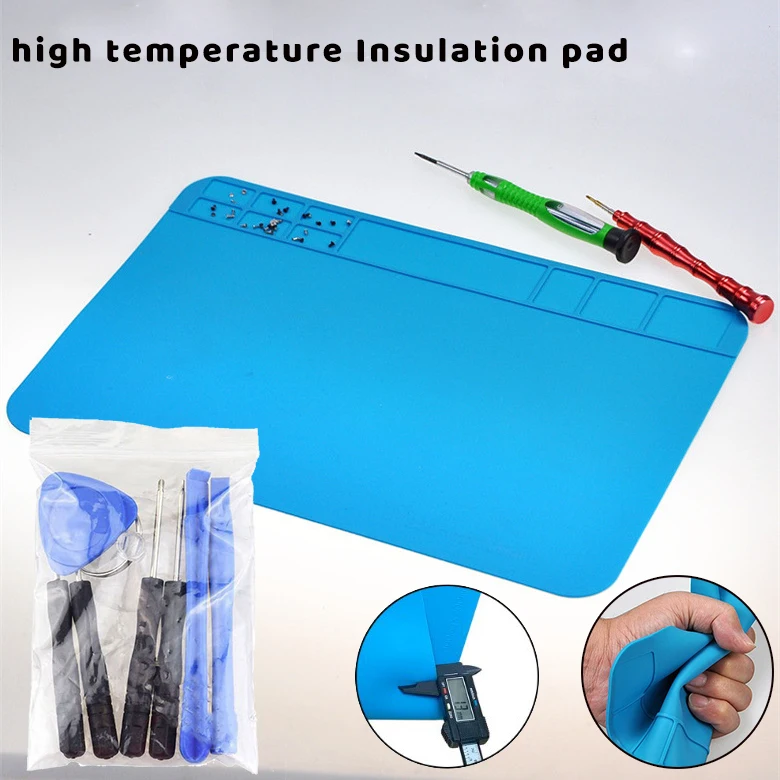 Repair-Pad-Insulation-Heat-Resistant-Soldering-Station-Silicon ...