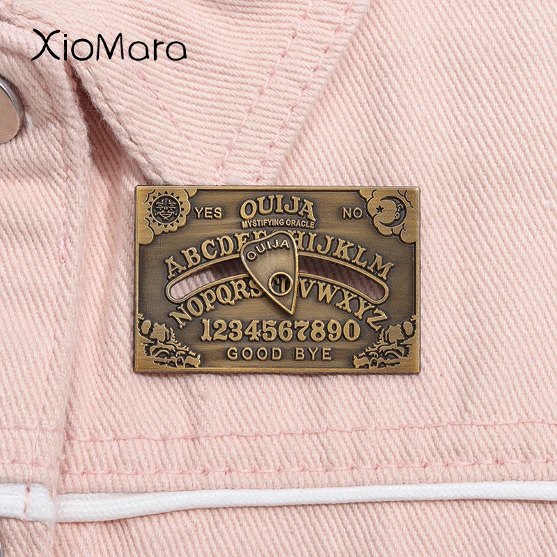 Ouija Board Enamel Pin Spooky Spirithalloween Witchcraft Divination ...