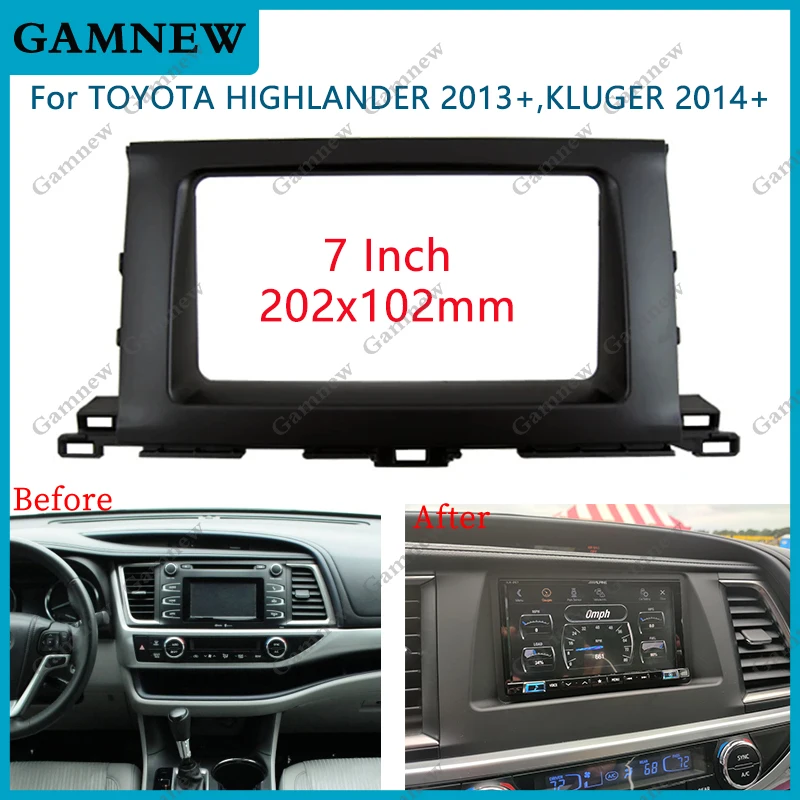 7-inch-2-Din-Car-Radio-Fascia-For-TOYOTA-HIGHLANDER-2013-KLUGER-2014 ...