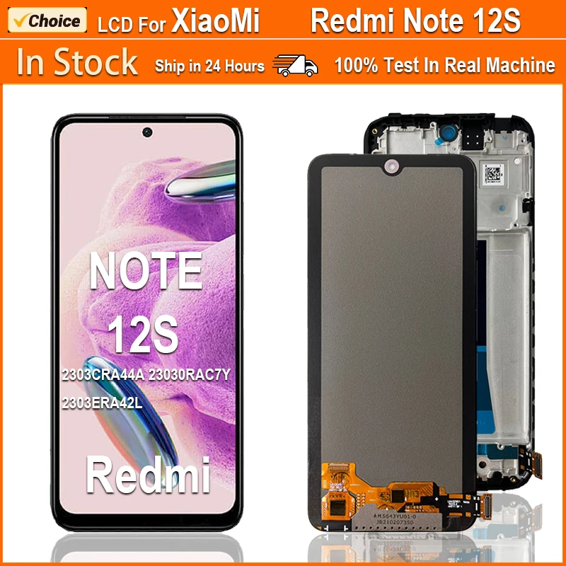 6-43-Super-AMOLED-LCD-For-Xiaomi-Redmi-Note-12S-LCD-Touch-Screen ...