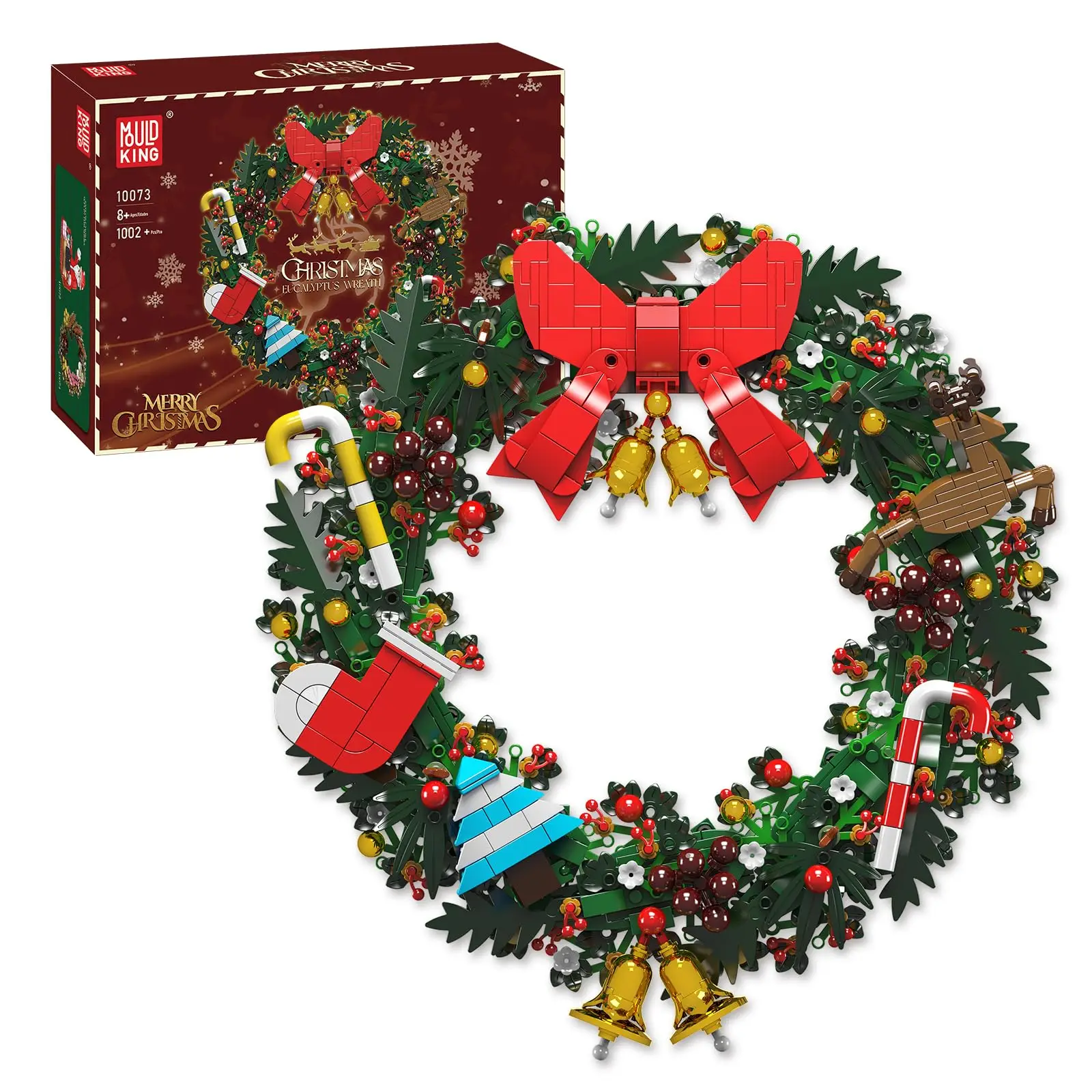 Coroa-de-Natal-Building-Blocks-Set-Eucalyptus-Wreath-Model-Decora-o ...