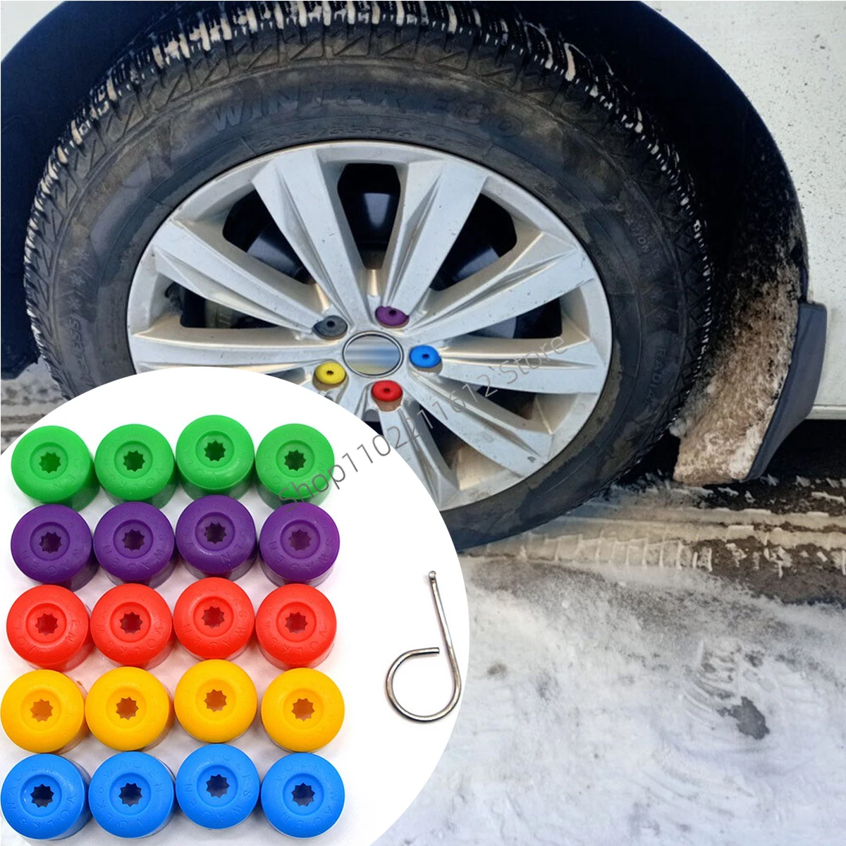 Car-Wheel-Lug-Bolt-Nut-Covers-Caps-1K0601173-for-VW-Bora-Jetta-MK4-MK6 ...