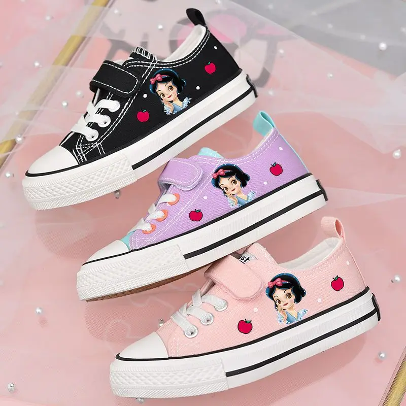 Disney-Girls-Canvas-Shoes-Soft-Sole-Casual-Priness-Snow-White-Shoes ...