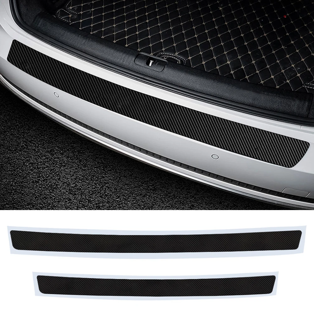 Universal Rear Trunk Guard Plate Sticker Car Rear Bumper Trim Anti ...