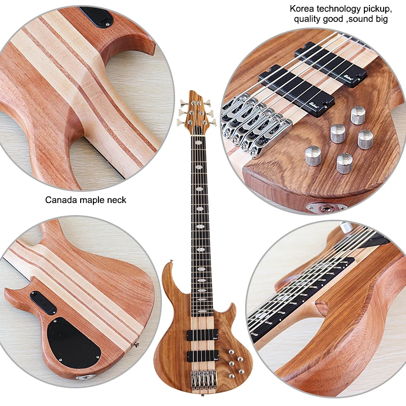 6-senar-gitar-Bass-listrik-aktif-4-senar-5-senar-leher-melalui-kayu ...