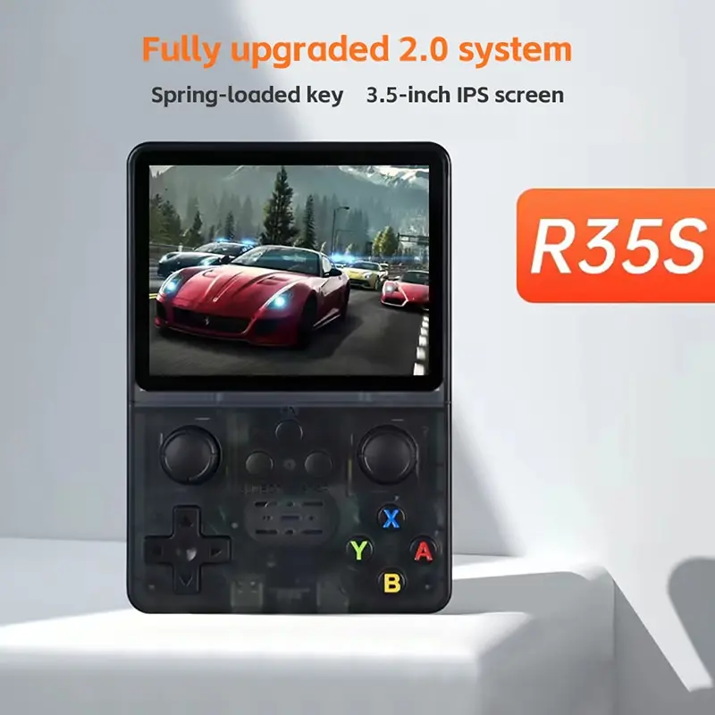 DATA FROG R35S Retro Handheld Game Console 3.5 Inch IPS Screen Portable ...