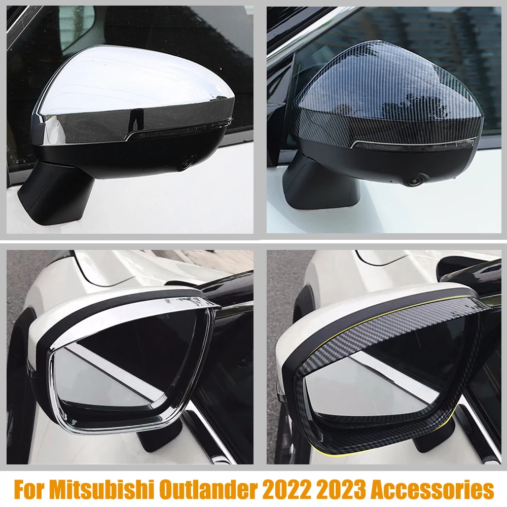 For-Mitsubishi-Outlander-2022-2023-ABS-Carbon-Chrome-Accessories-Car ...