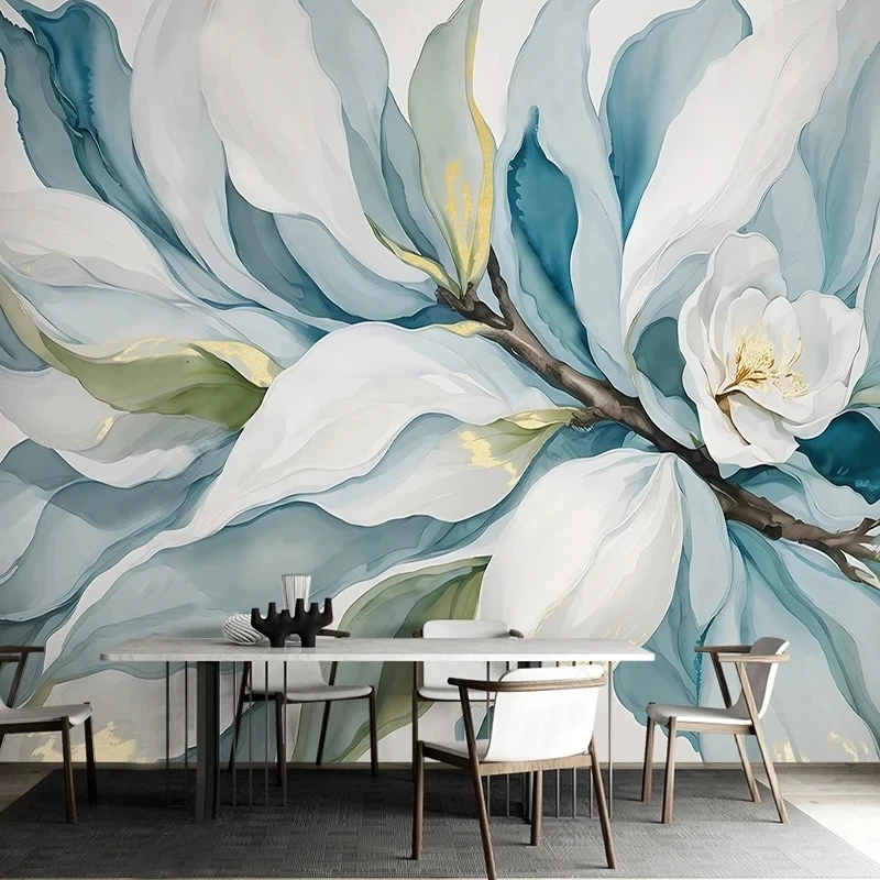 Modern-Floral-Art-Decor-Custom-Photo-Mural-3D-Hand-painted-Oil-Painting ...