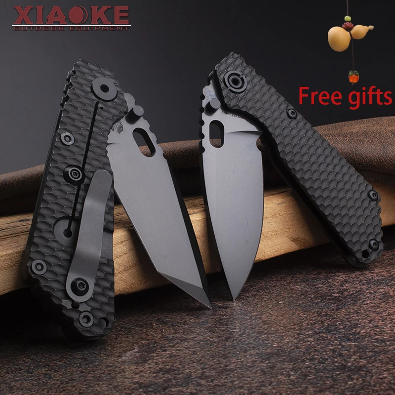 M390 Super Steel Sharp Camping Knife DLC Coated Blade TC4 Titanium ...
