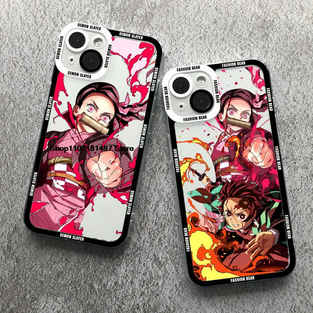 Demon-Slayer-Kimetsu-No-Yaiba-Anime-Phone-Case-Transparent-Souple ...