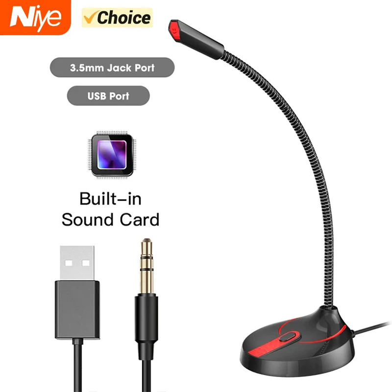 Mini-USB-Microphone-Studio-Speech-Speakers-3-5mm-Jack-Plug-Wired ...