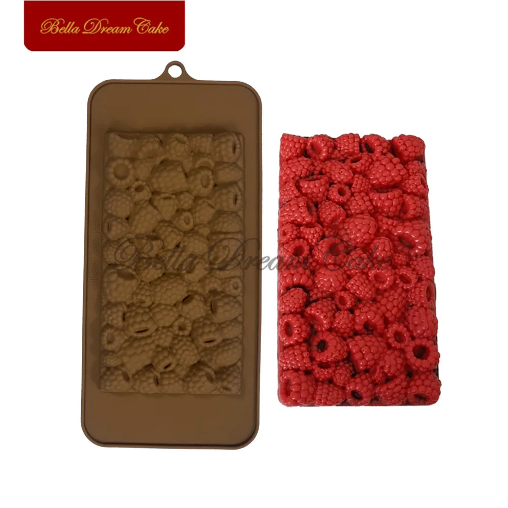3D-Raspberry-Design-Chocolate-Bar-Silicone-Mold-DIY-Fruit-Fondant ...