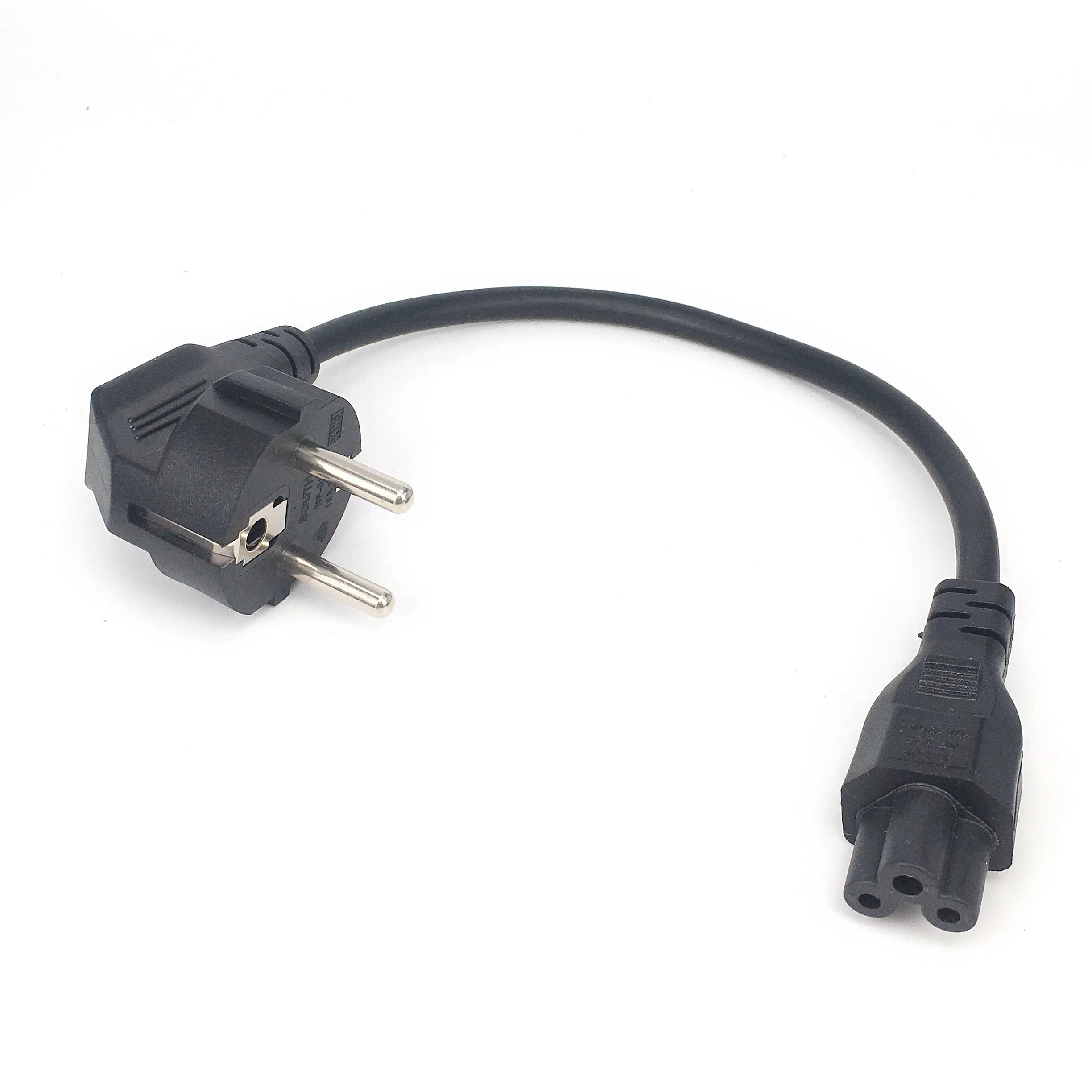 Short Power cord EU 2Pin Male to IEC 320 C5 for Notebook Power supply ...