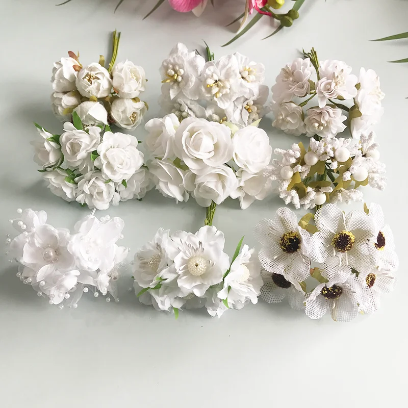 Artificial Flowers Christmas Wreath | White Christmas Decorations ...