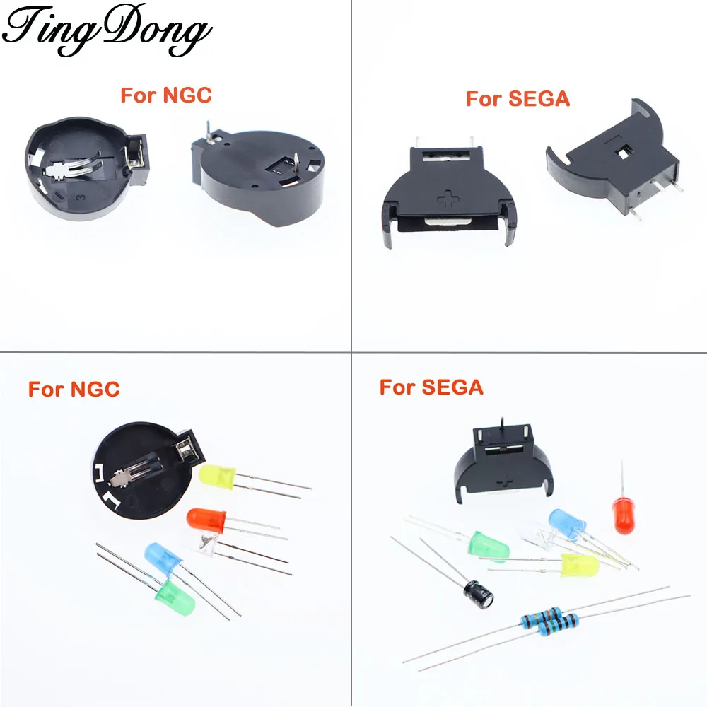 2/10PCS For SEGA Dreamcast DC Controller Ports PCB Power LED light set ...