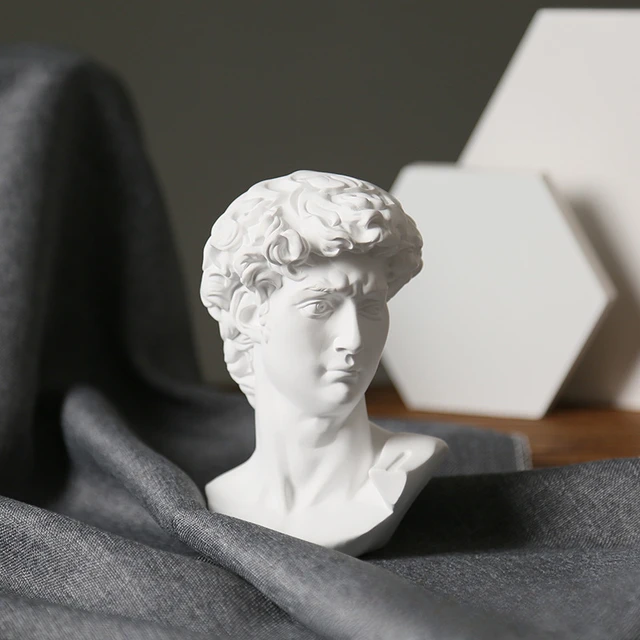 Michelangelo David Hoofd Canvas Het Hoofd Van David Beeldhouwwerk Van