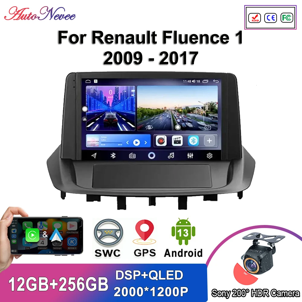 Android-Car-DVD-For-Renault-Fluence-1-2009-2017-Car-Radio-Stereo ...