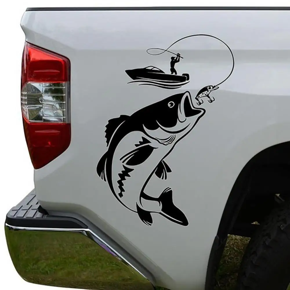 Fishing-Fisherman-Fish-Boat-Reflective-Car-Styling-Vehicle-Decals ...