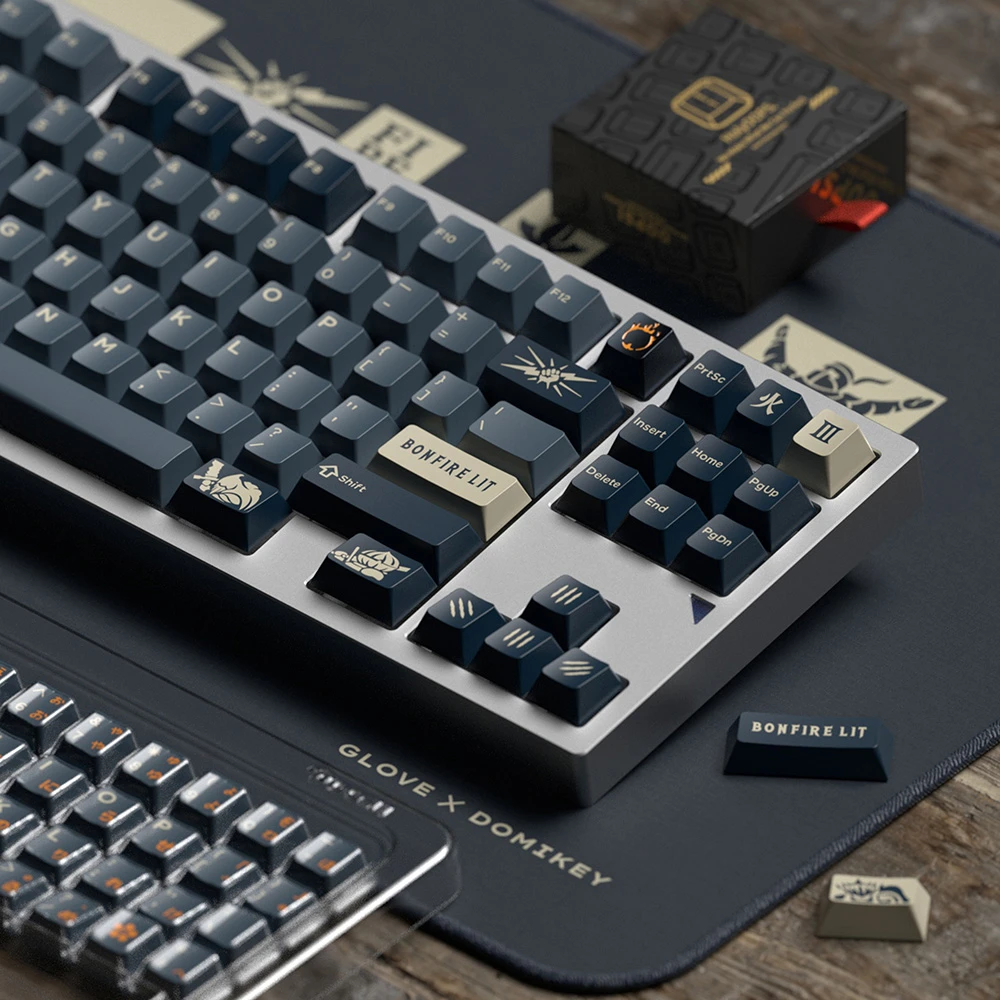 Glove X Domikey Cherry Link Fire Abs Doubleshot Keycap For Mx Stem ...