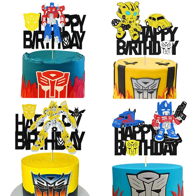 Bumblebee Transformer Cake Decorations