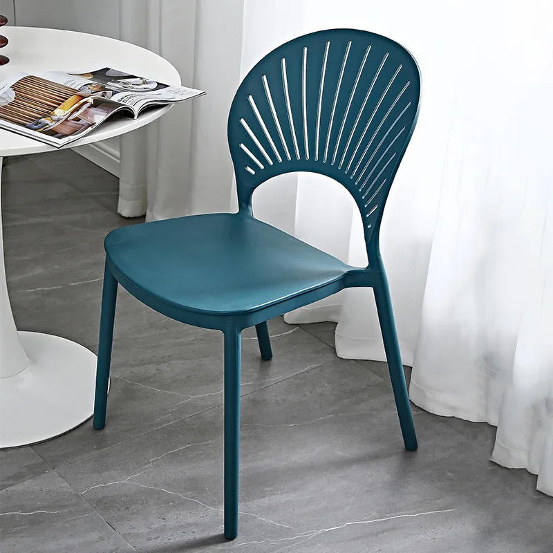 PurelyFeel-Nordic-Shell-Dining-Chair-Modern-Simple-Plastic-Chair ...
