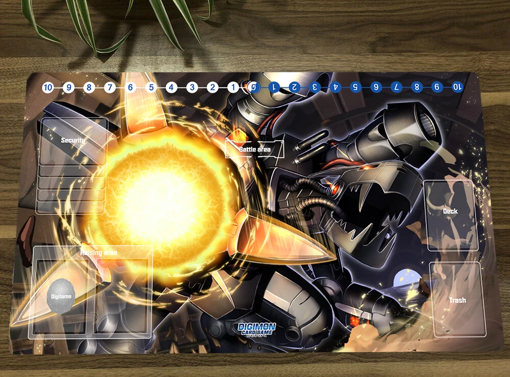 보드게임 디지몬 듀엘 플레이매트, Machinedramon 트레이딩 카드 게임 매트, DTCG CCG 매트, 마우스 패드, 책상 테이블 게임 플레이 매트, 60x35cm ...