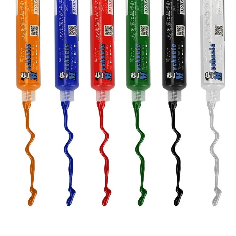 Új 1Pc 6 Színek 10 Ml Uv -Kikeményítő Forrasztási Maszk Tinta Pcb Bga ...