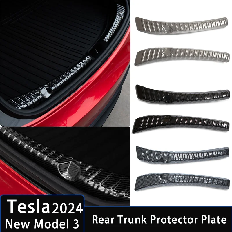 Stainless-Steel-Rear-Trunk-Inner-Guard-Plate-for-Tesla-New-Model-3 ...