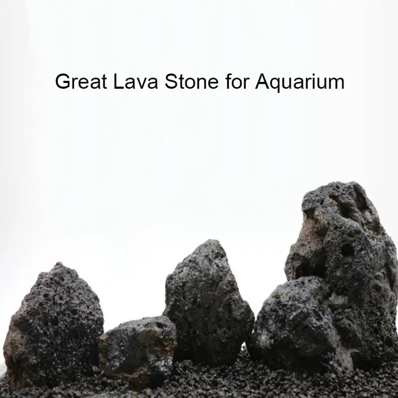 Natural Aquarium Decor Lava Stone Rockery Landscaping Fish Tank ...