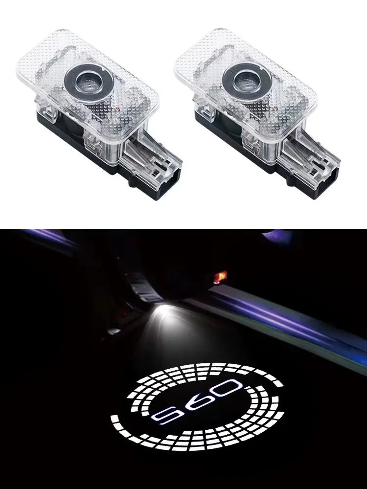 LED Car Door Welcome Lights Logo Projector Ghost Shadow Lamp Courtesy ...