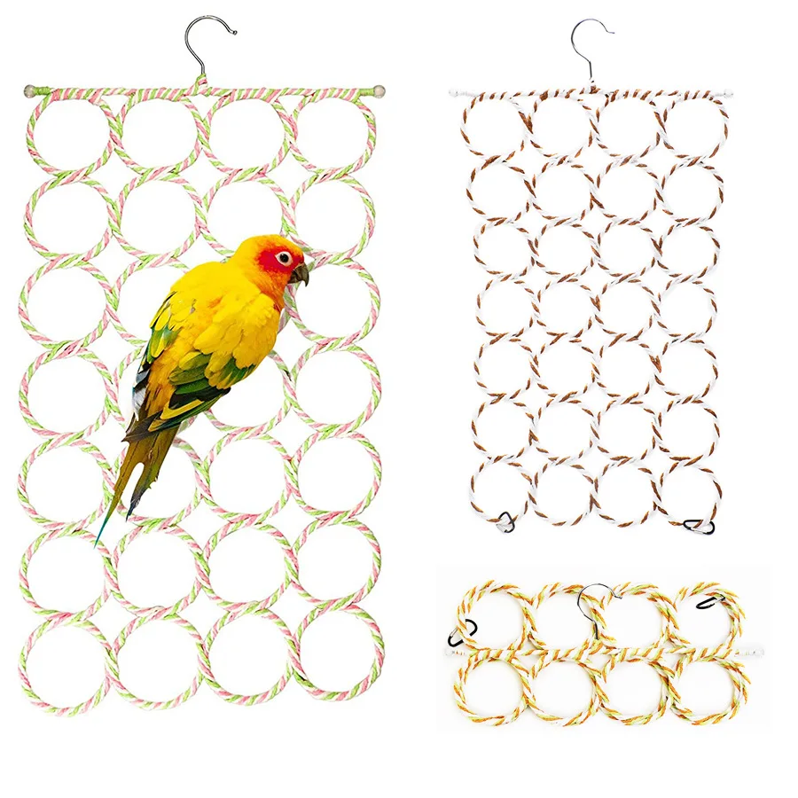 Bird-climbing-net-equipment-large-parrot-climbing-net-circle-foldable ...