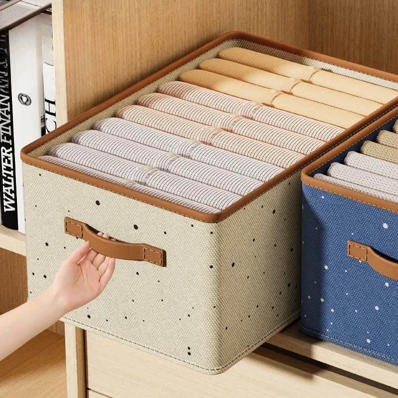 1-2-4PCS-Collapsible-Clothing-Organizer-Closet-Clothes-Pants-Storage ...