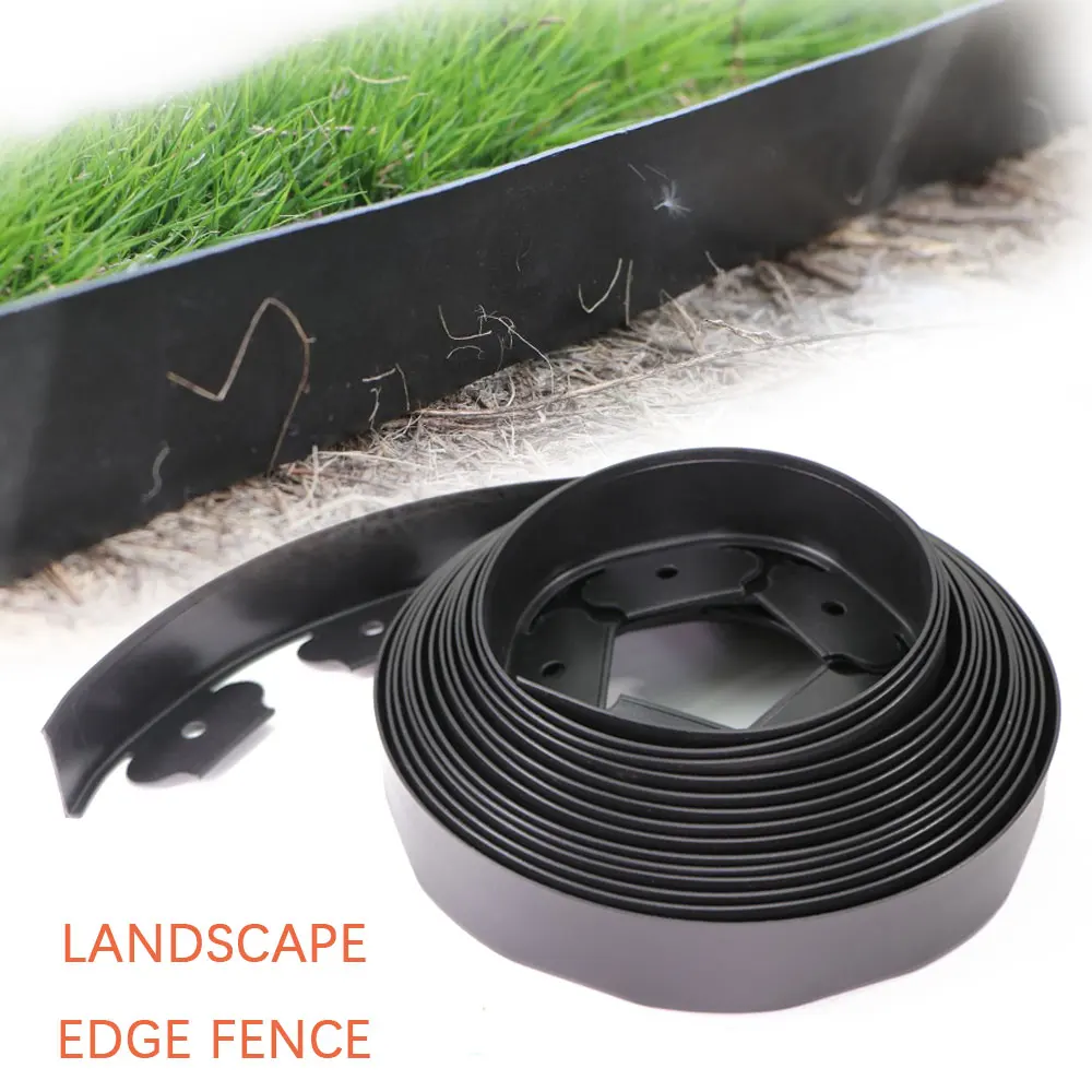 Garden-Plants-Border-Barrier-Lawn-Plastic-Edging-for-Landscape-Outdoors ...