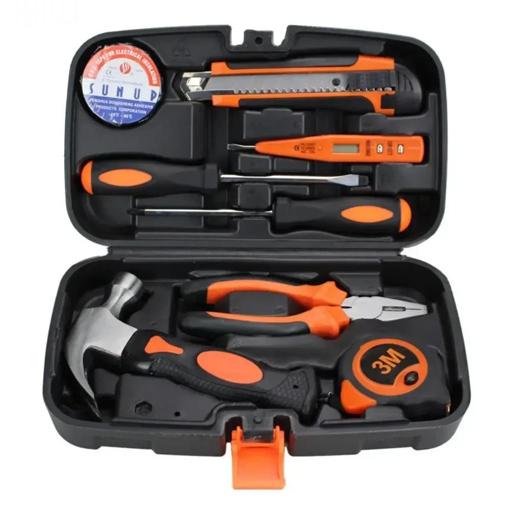 9PCS-Hand-Tool-Set-Household-General-Kit-Multifunction-Hardware-Repair ...