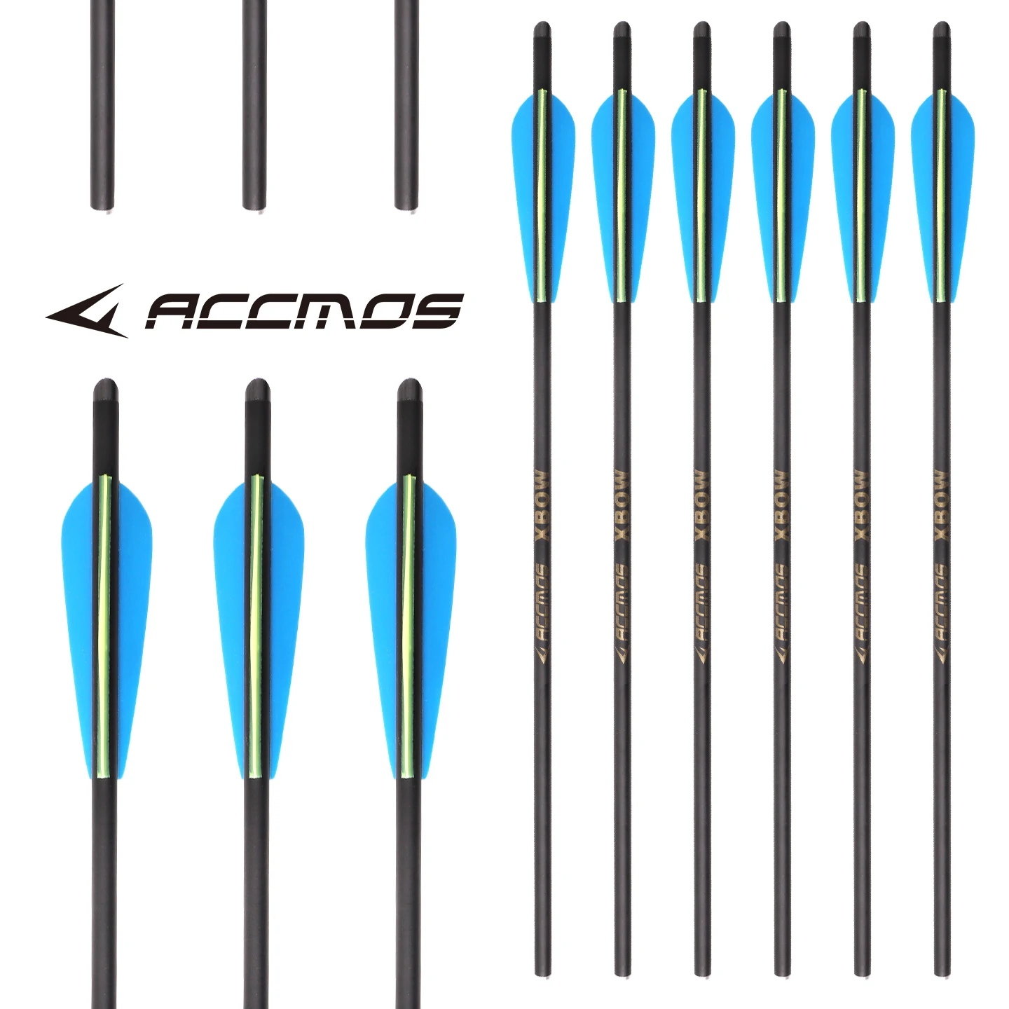 12/24/50/100Pcs Crossbow Carbon Arrow 22/20/18/16 Inch with 4inch Arrow ...