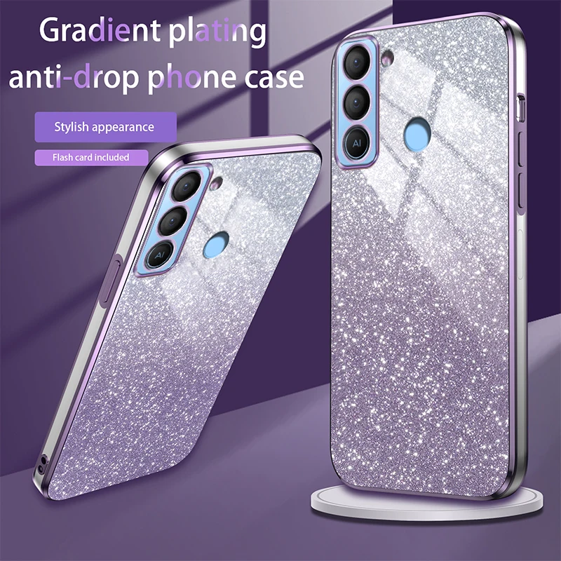 Fashion-Cute-Plating-Glitter-Phone-Case-For-Infinix-TECNO-POP-5-Lite ...