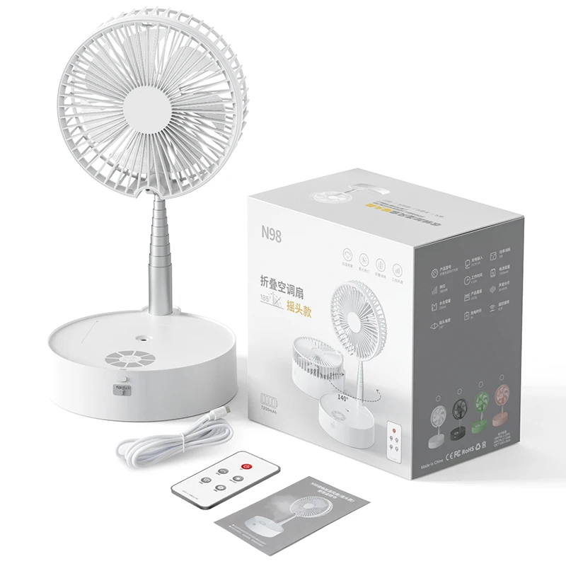 Portable-Electric-Fan-Remote-Control-4-Mode-Desk-Floor-Fan-with-Light ...