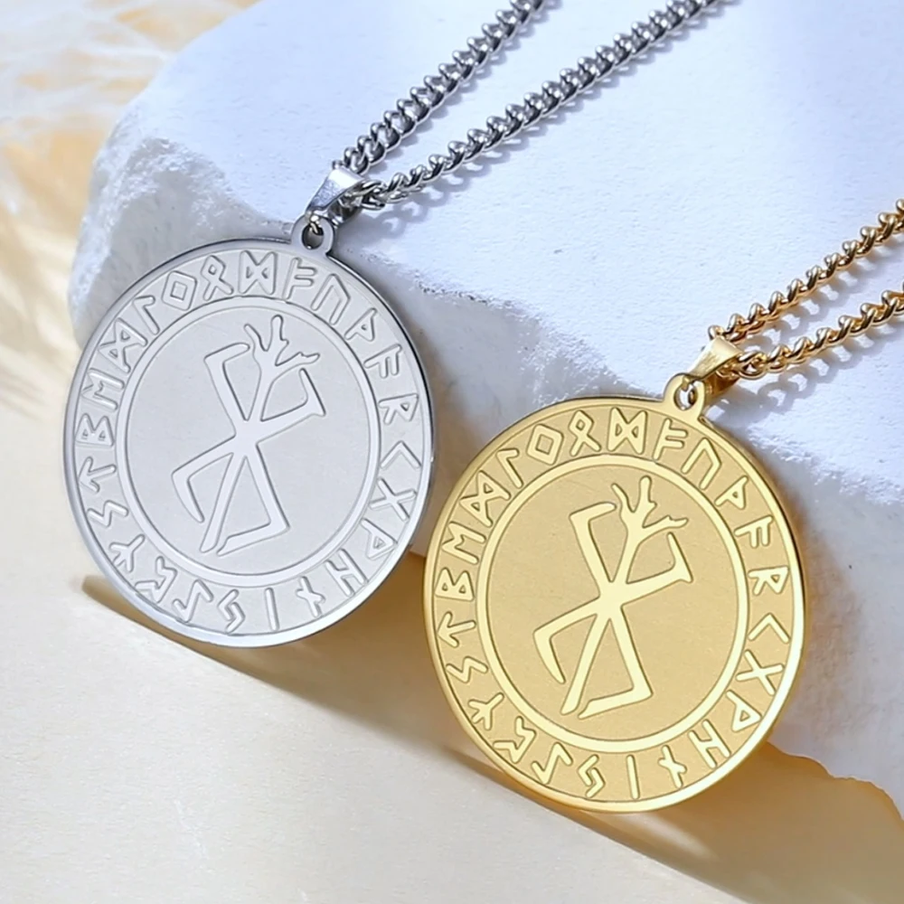 Dawapara-Norse-Berserker-Necklace-Pagan-Wiccan-Runes-Magic-Amulet-Men ...
