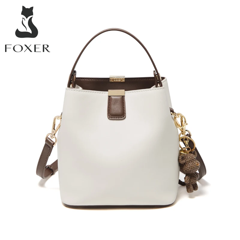 FOXER-Split-Leather-Bucket-Bag-Lady-Messenger-Bag-Women-s-High-Quality ...
