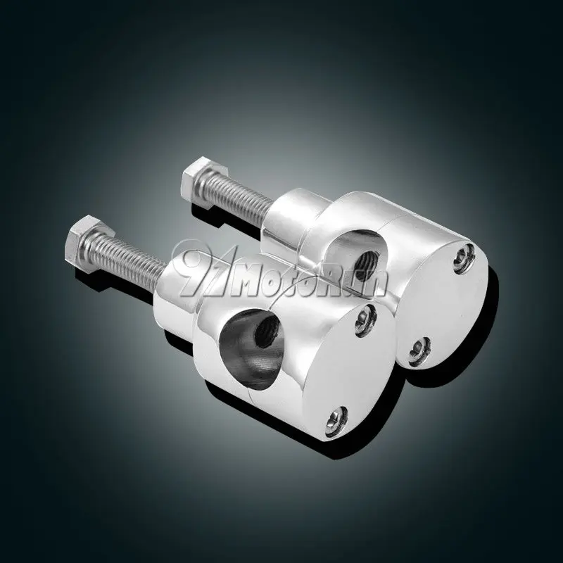 1-Chrome-Handlebar-Riser-For-Harley-Sportster-Dyna-Softail-V-Rod ...