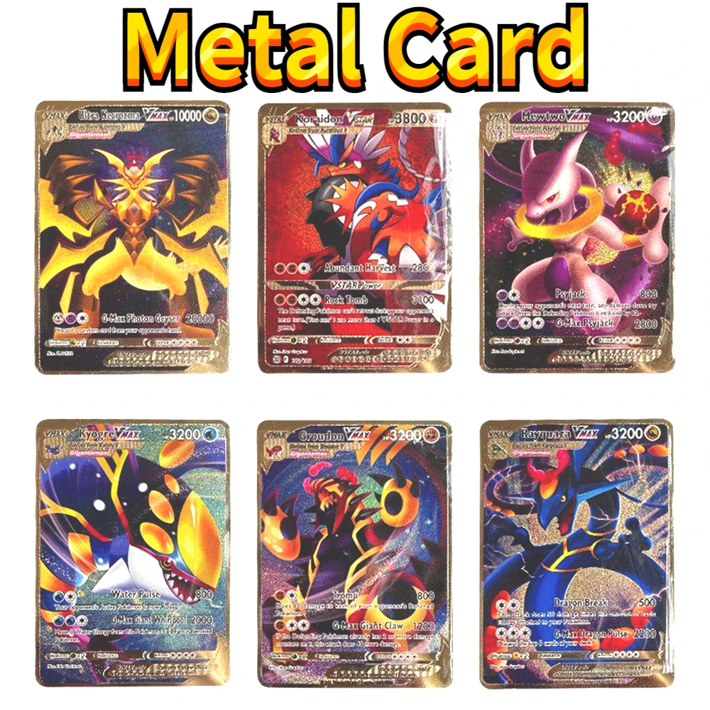 Pokémon planchers let Glass Metal Cards, Vmax Mega GX Game Collection ...