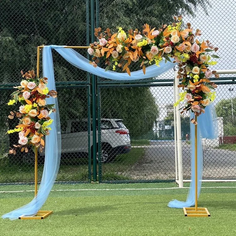 Circle wedding arch with fabric 60 photos - Vianawedding.com