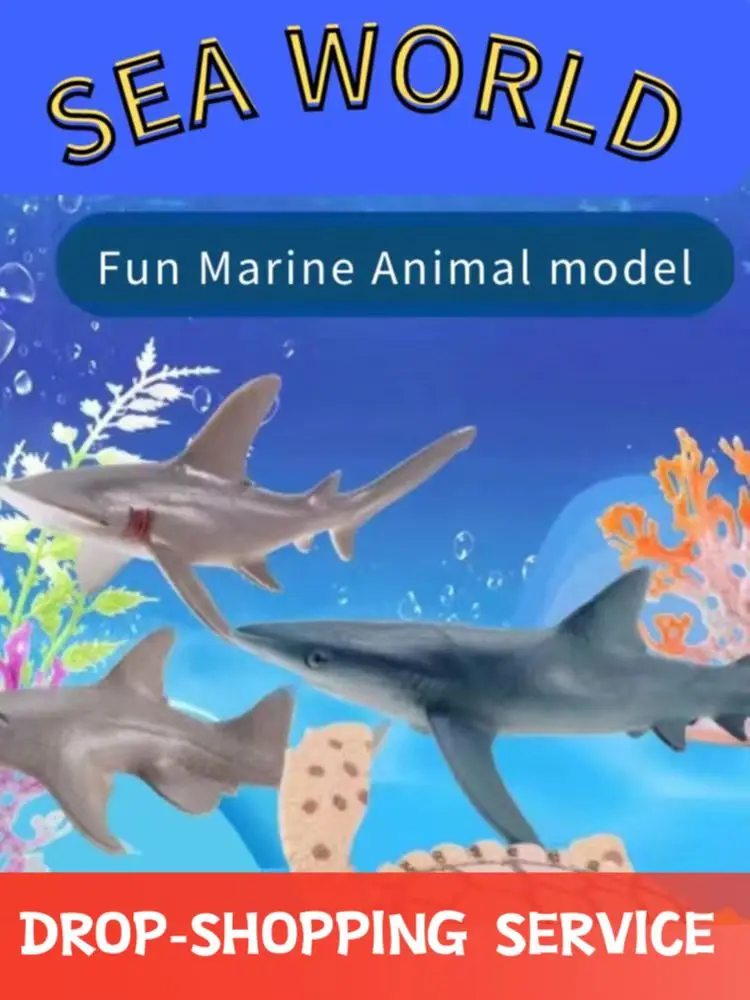 Simulation-Marine-Sea-Life-Model-Whale-Figurines-Shark-Action-Figures ...
