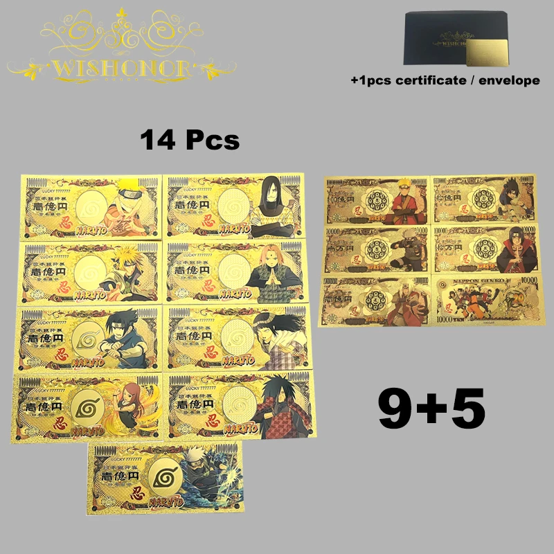 36TypeW-New-Design-Japan-Anime-Gold-Banknote-Banknote-in-24k-Gold ...