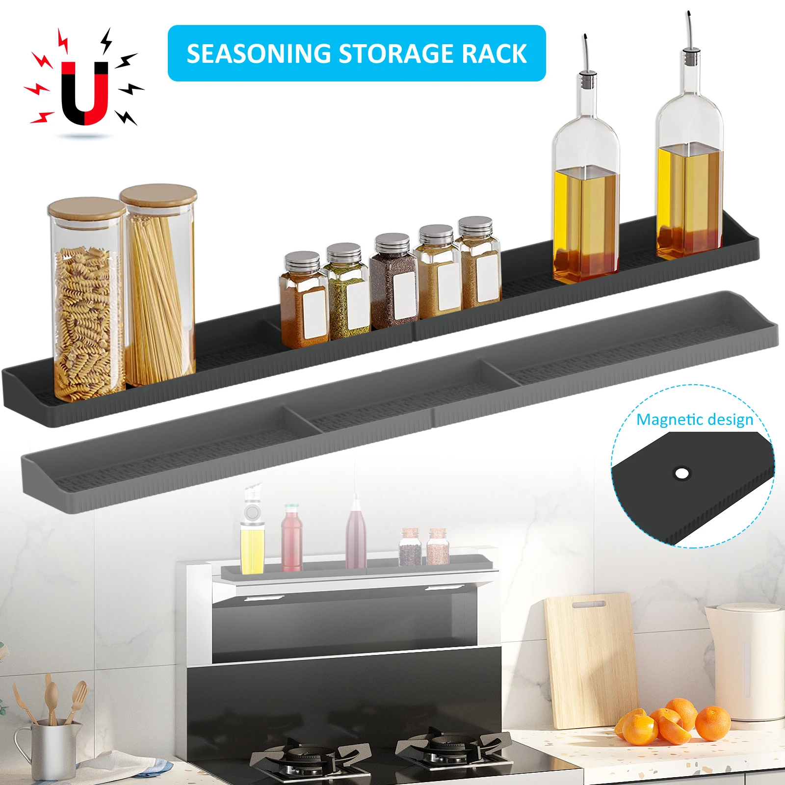 Stove-Top-Shelf-Silicone-Magnetic-Over-Stove-Top-Rack-with-3-Functional ...