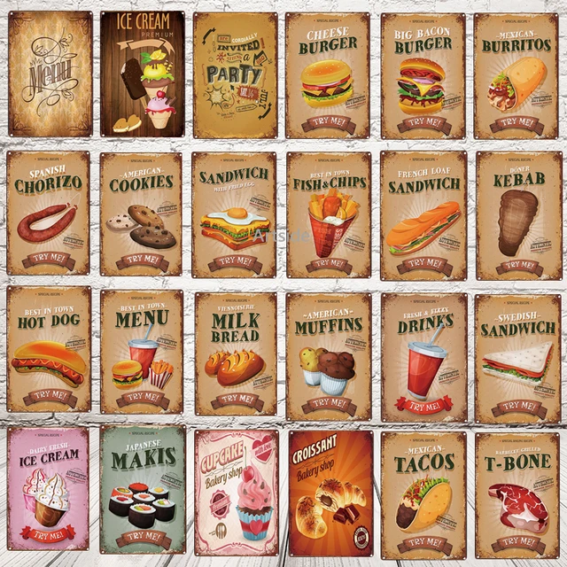 Vintage Food Sign