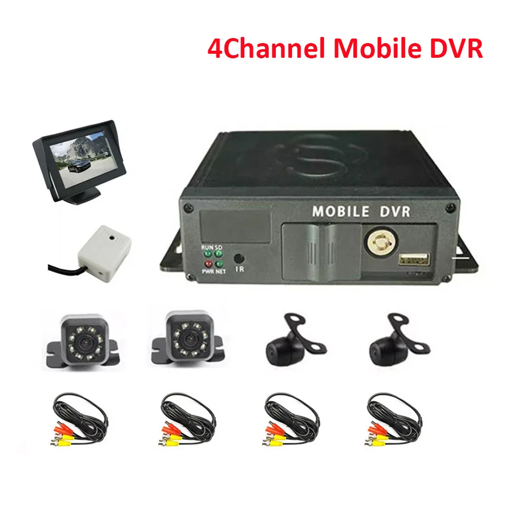 Taxi-Black-box-4-channels-Automotive-DVR-4-Cameras-Vehicle-Security ...