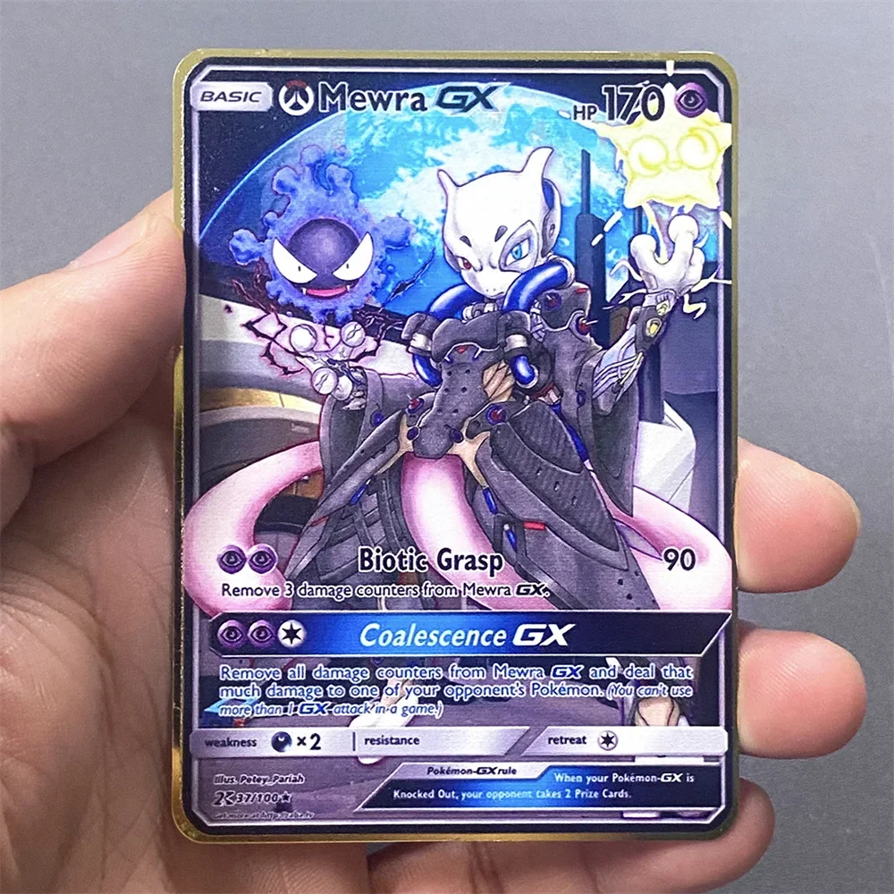 New 2024 Metal Card English Anime Charizard Arceus Mewtwo Blastoise ...
