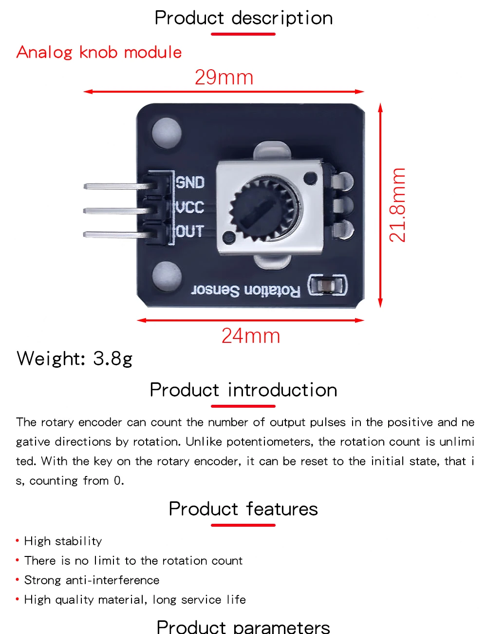 Circuits intégrés,Kaki--Module D'encodeur Rotatif Pour Le Développement ...