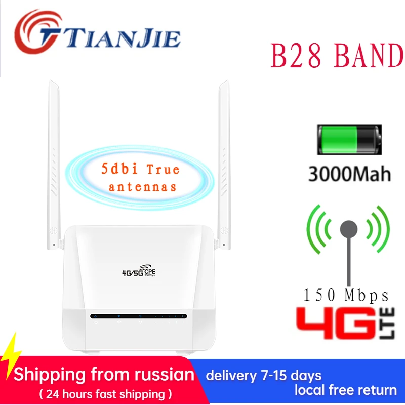 300 mbps 4g wifi roteador 5dbi alta função antenas externas com b28 ...